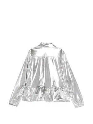 MELITTA BAUMEISTER Metallic Ruffled Shirt