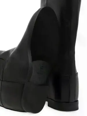 VIA ROMA 15 Buckled Leather Boots