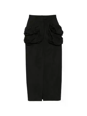 Viktor & Rolf Pleated-pocket Maxi Skirt