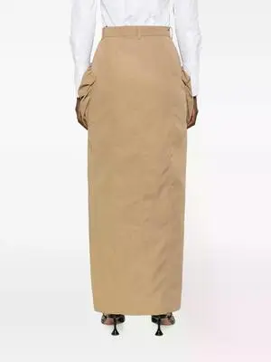 Viktor & Rolf Pleated-pocket Maxi Skirt