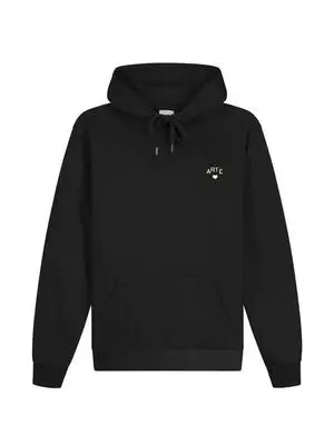 ARTE ANTWERP Logo-print Drawstring Hoodie - Black