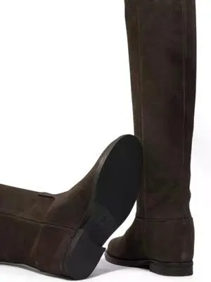 VIA ROMA 15 Logo-plaque Leather Boots