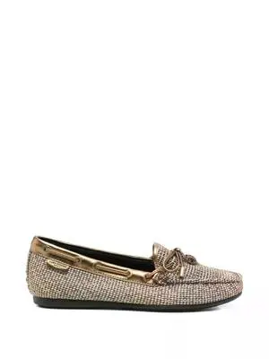 Kurt Geiger Eagle Houndstooth Loafers - Neutrals