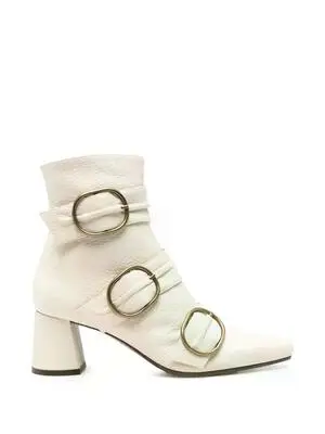 Chie Mihara Adila Buckle-detail Ankle Boots - Neutrals