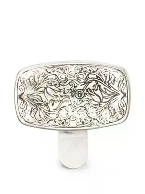 MAISON MARGIELA Engraved-motif Belt Buckle - Silver