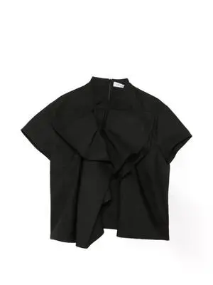Viktor & Rolf Bow-detail Volant Blouse - Black