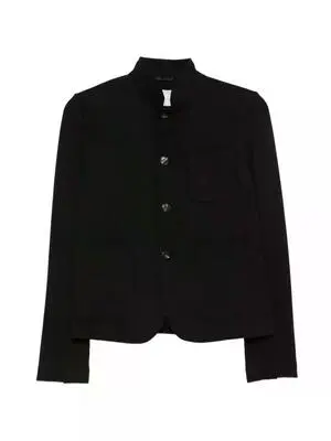 CIRCOLO 1901 High-neck Patch-pocket Jacket - Black
