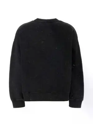GANNI Graphic-print Cotton Sweatshirt - Black
