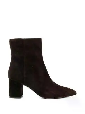 TWINSET Suede Pointed-toe Ankle Boots