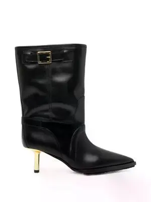 Sacai Pointed-toe Buckled Ankle Boots