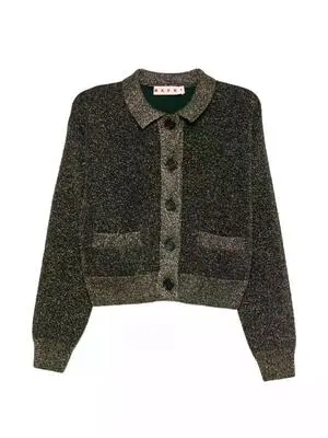 Marni Glitter-effect Button-up Cardigan