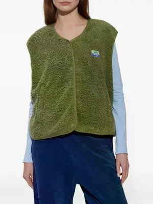 American Vintage Logo-patch Fleece Gilet