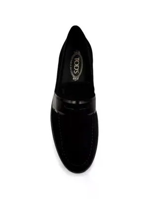 TOD'S Suede Platform Loafers