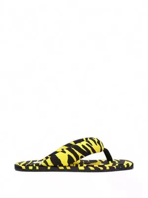 Attico Indie Zebra Print Flat Thong Sandals