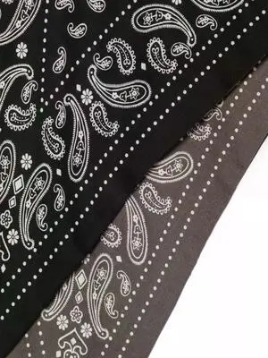 Destin Paisley-print Wool Scarf - Black