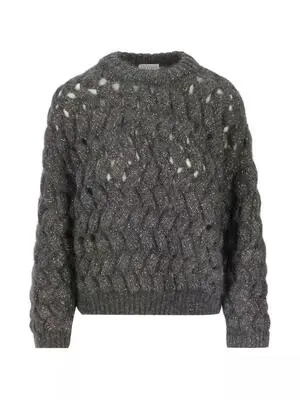 Brunello Cucinelli Zigzag Cable-knit Sweater