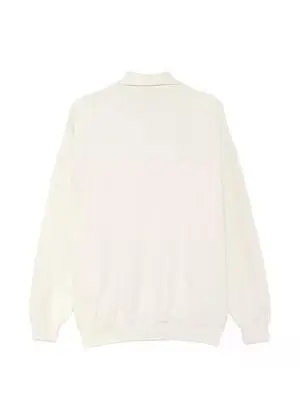 Auralee Zip-up Cotton Sweater
