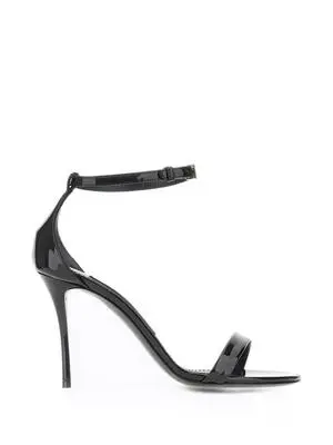 Dolce & Gabbana Patent-leather Sandals With Logo
