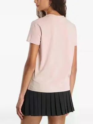 Guess Logo-embroidered Rhinestone-embellished T-shirt