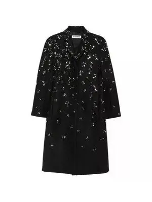 JIL SANDER Embellished Wool Coat