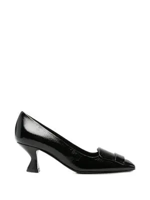 SERGIO ROSSI Buckle-detail Architectural-heel Pumps
