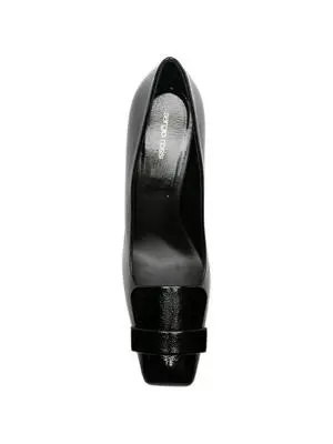 SERGIO ROSSI Buckle-detail Architectural-heel Pumps