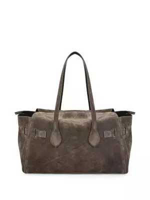 Brunello Cucinelli Padlock-detail Suede Tote Bag