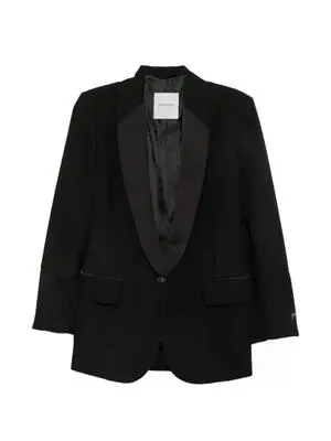 ERMANNO FIRENZE Satin-lapel Single-breasted Jacket