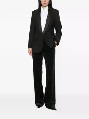 ERMANNO FIRENZE Satin-lapel Single-breasted Jacket