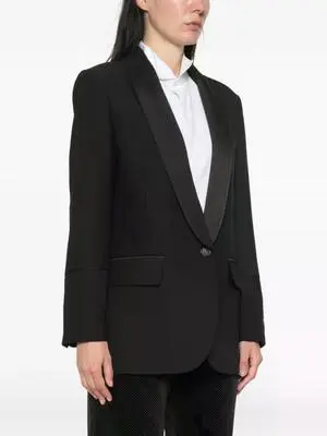 ERMANNO FIRENZE Satin-lapel Single-breasted Jacket