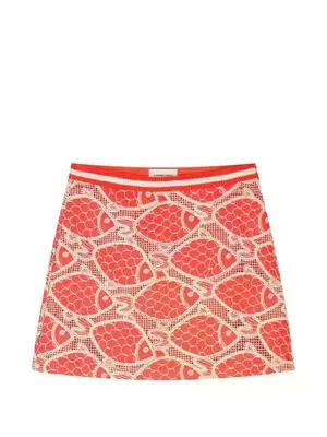 FABIENNE CHAPOT Fish-lace A-line Mini Skirt