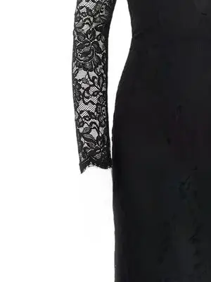Dolce & Gabbana Floral-lace Midi Dress