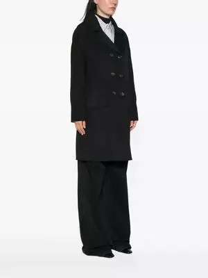 ERMANNO FIRENZE Double-breasted Notch-lapel Coat