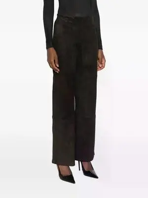 ARMA Suede Wide Leg Trousers