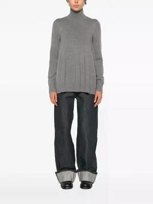 TOTEME Roll-neck Flared Sweater