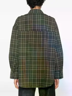 TOTEME Check-pattern Silk-blend Shirt