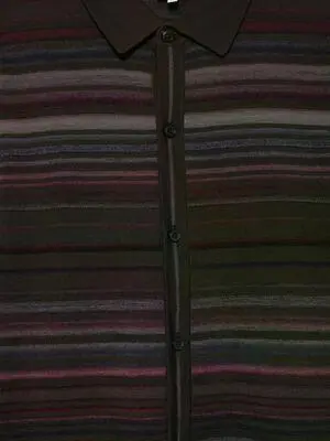 Paul Smith Striped Button-up Polo Sweater