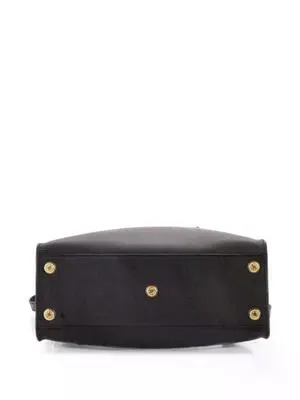 LOUIS VUITTON On My Side Leather With Monogram Canvas Mm Tote Bag