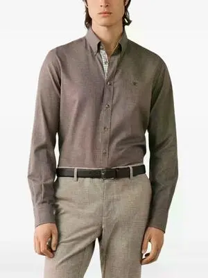 HACKETT LONDON Brompton-collar Tailored-fit Shirt