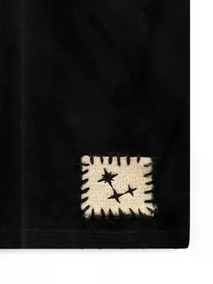 LANEUS Patch-detail Short-sleeve T-shirt