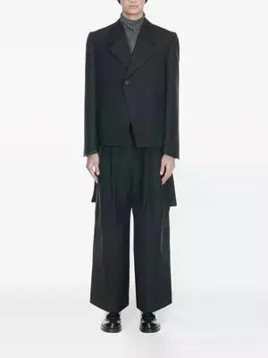 PET-TREE-KOR Pleated Wool Tailored Trousers