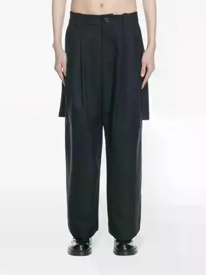 PET-TREE-KOR Pleated Wool Tailored Trousers