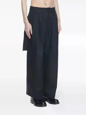 PET-TREE-KOR Pleated Wool Tailored Trousers