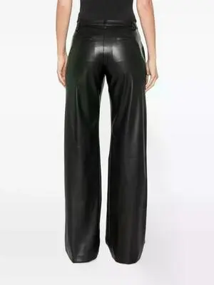 ERMANNO FIRENZE Wide-leg Faux-leather Trousers