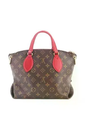 LOUIS VUITTON Flower Zipped Monogram Canvas Pm Tote Bag