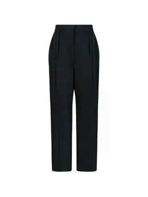 Balmain Pleated Straight-leg Trousers