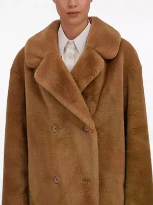Herno Double-breasted Faux-fur Coat