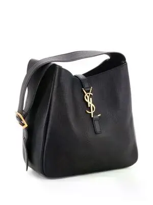 Saint Laurent Supple Leather Small Hobo Bag - Black