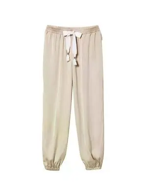 TWINSET Satin-finish Drawstring Track Pants
