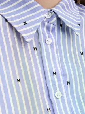 SILVIAN HEACH Masia Striped Logo-print Shirt